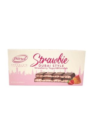 BIND - DUBAI Style Chocolate - STRAWBERRY YOGURT & KUNAFAH - 200g ...