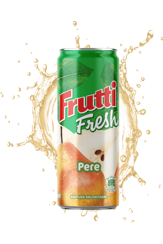 Frutti Fresh - European Soda Drinks - PEAR - 330ml Can — Euro Food Hub, LLC
