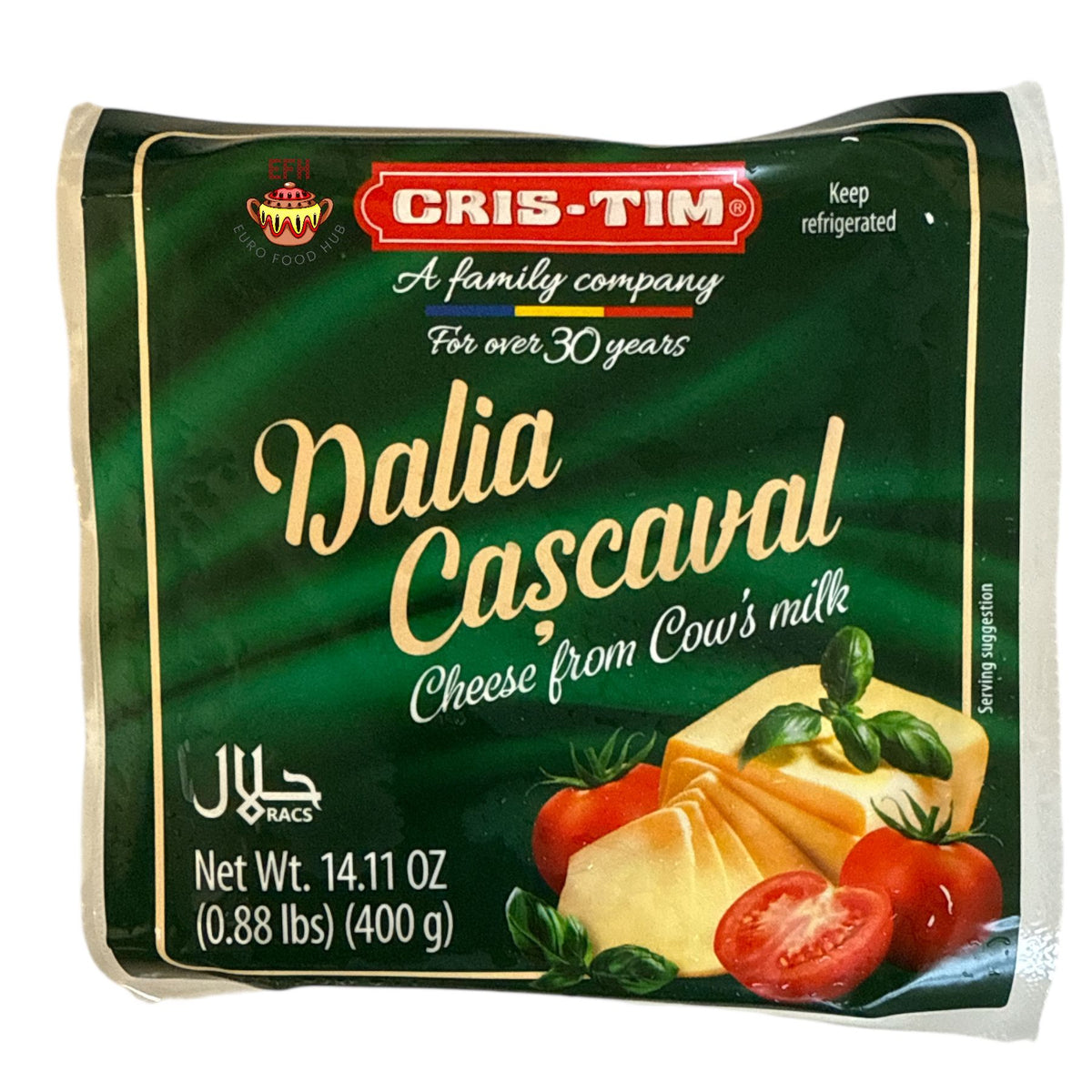 Cris-Tim DALIA Cascaval - Cow's Milk Cheese - 400g — Euro Food Hub, LLC