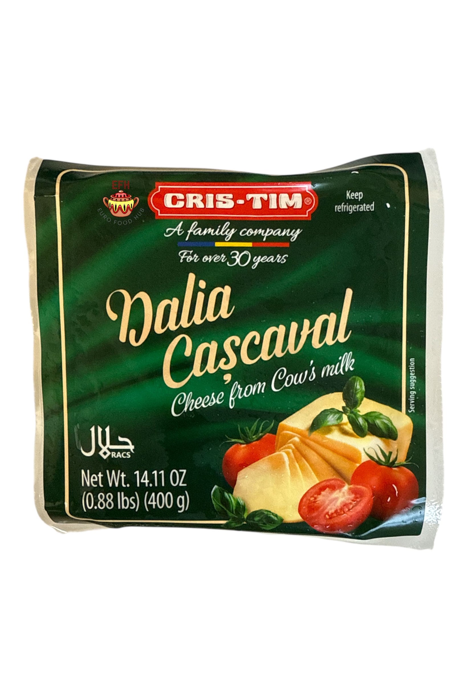 Cris-Tim DALIA Cascaval - Cow's Milk Cheese - 400g — Euro Food Hub, LLC