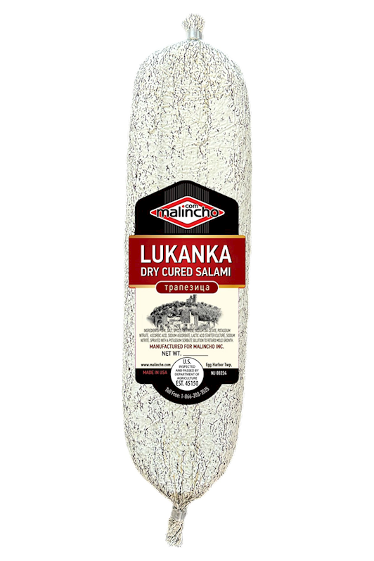 Lukanka - TRAPEZICA - Malincho (Pork) - SHORT — Euro Food Hub, LLC