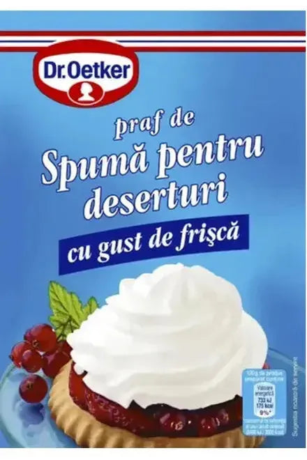 Dr. Oetker - Powder for whipped cream-flavored desserts - Praf de Spum ...