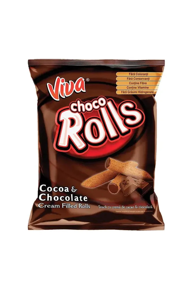 NEW! Viva Choco Rolls with Cocoa & Chocolate - 100g — Euro Food Hub, LLC