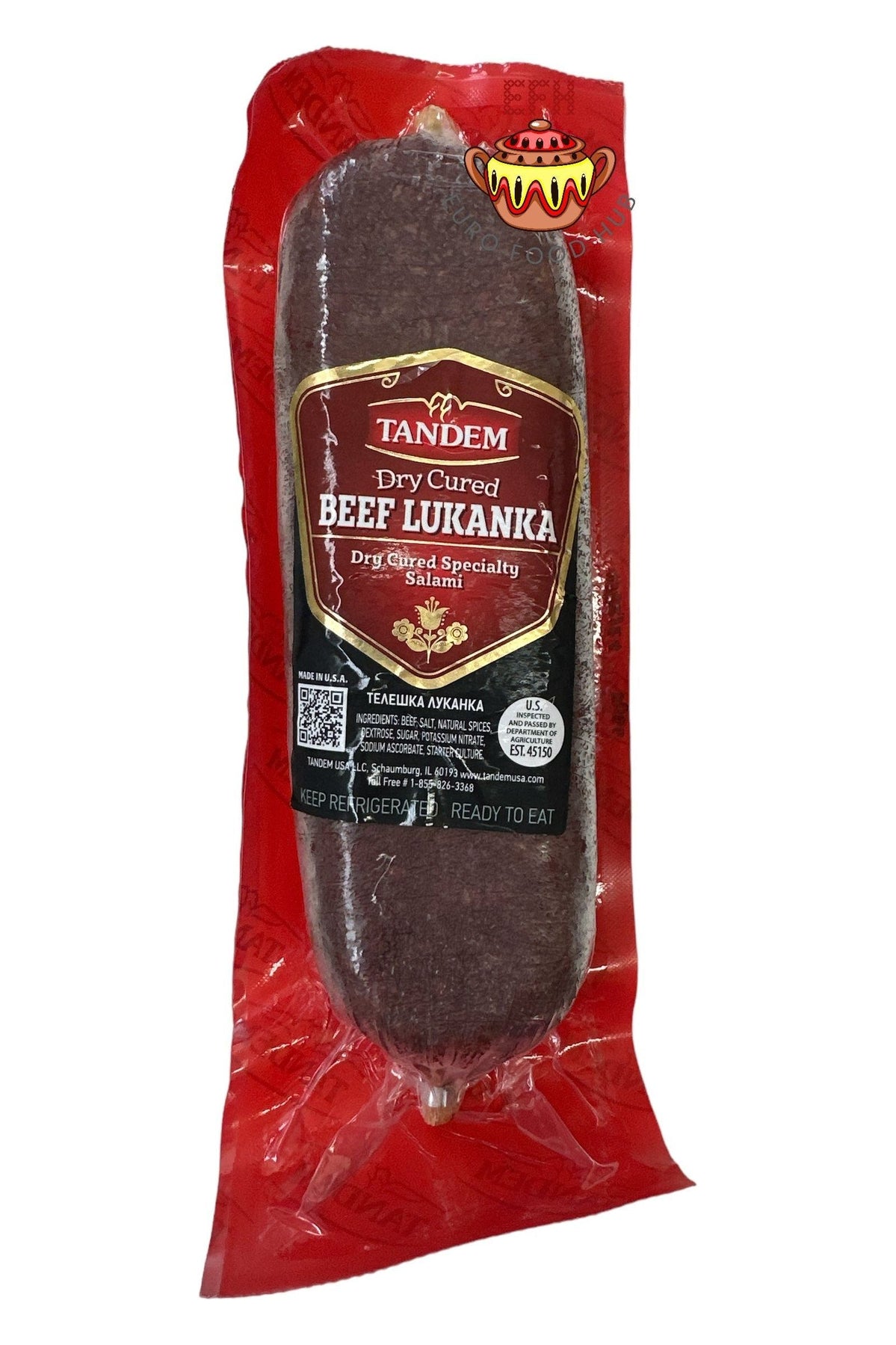 BEEF LUKANKA - Tandem - Dry Cured Premium Salami 1.19 lbs — Euro Food ...